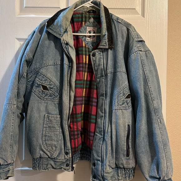 North Bay | Jackets & Coats | Vintage North Bay Jean Jacket With Plaid ...
